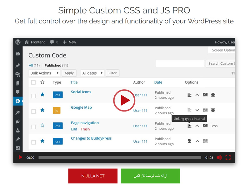 دانلود افزونه وردپرس Simple Custom CSS and JS PRO