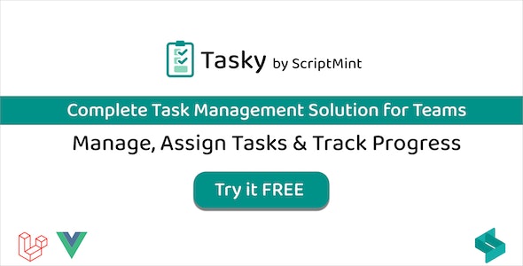 دانلود اسکریپت Tasky - Complete Task Management Solution