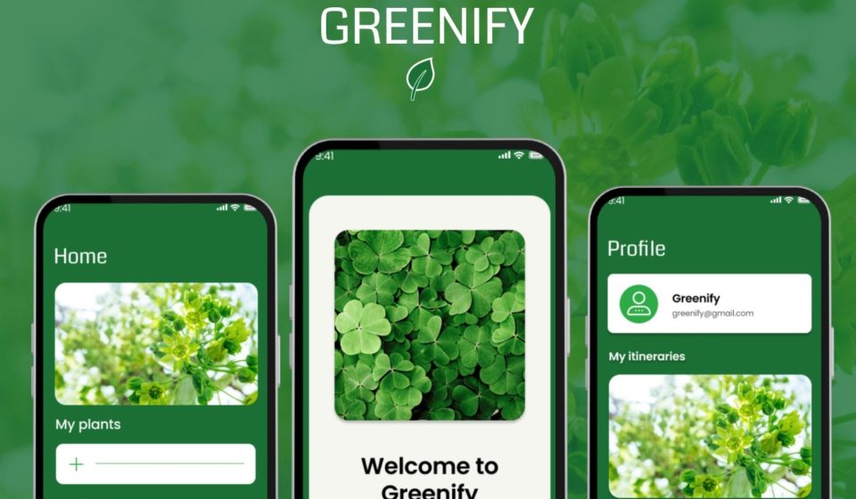 دانلود قالب اپلیکیشن موبایل Greenify - محیط گیاهان (UI Kit)